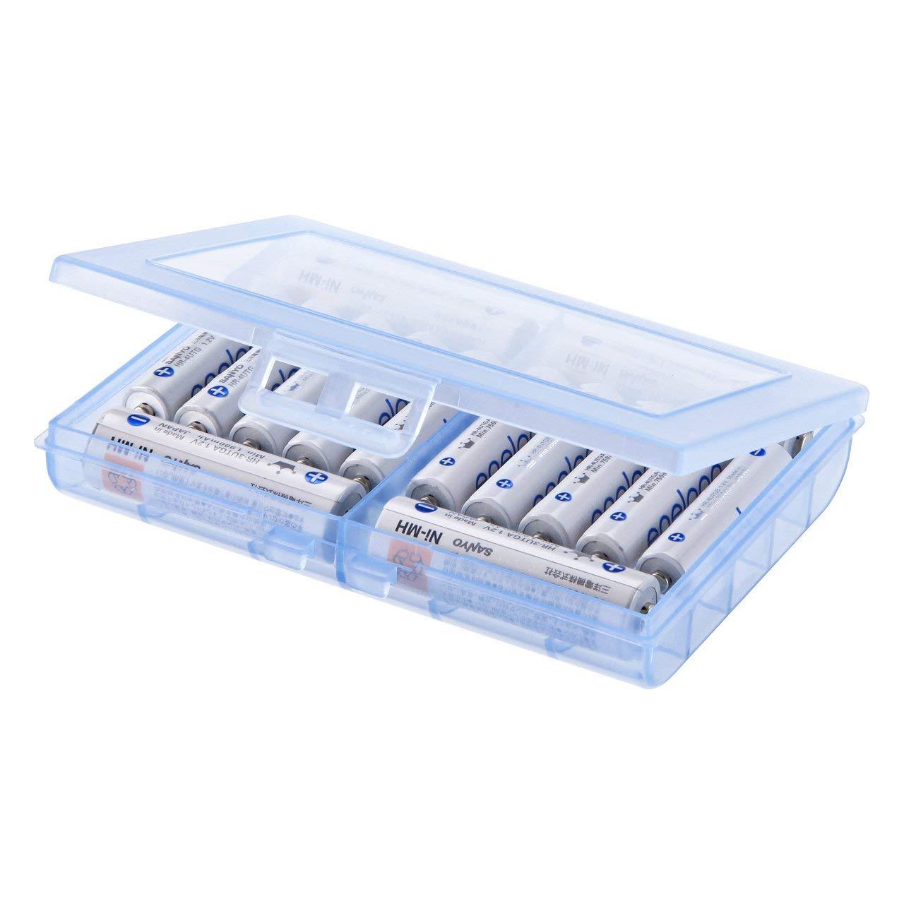 ZK Sanwa Eneloop Storage Case for Rechargeable AA & AAA Battery Case ...