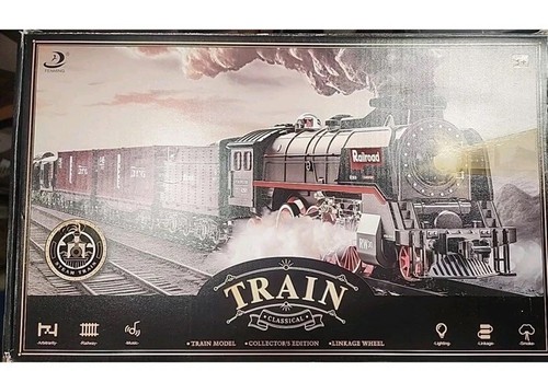 Remote Control Big Scale Steam Train Set with Sound & Light Freight ...