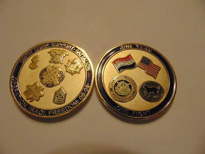 CHALLENGE COIN 356TH SUPPORT BATTALION OPERATION IRAQI FREEDOM ONE TEAM ...