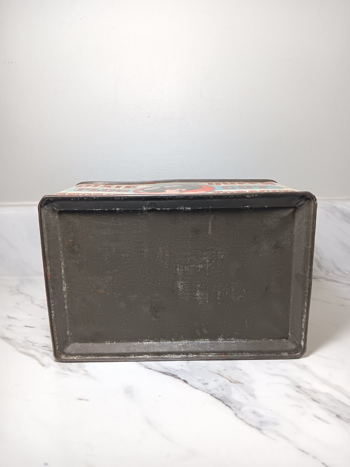 ANTIQUE DIXIE QUEEN SMOKING TOBACCO TIN LITHO LUNCH BOX PAIL CAN ...