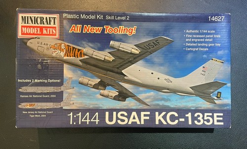 Minicraft USAF KC-135E 1/144 SCALE AIRPLANE MODEL KIT #14627 New Open ...