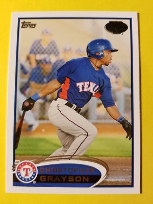 CHRISTOPHER GRAYSON - RC ROOKIE #75 TEXAS RANGERS - 2012 TOPPS PRO ...