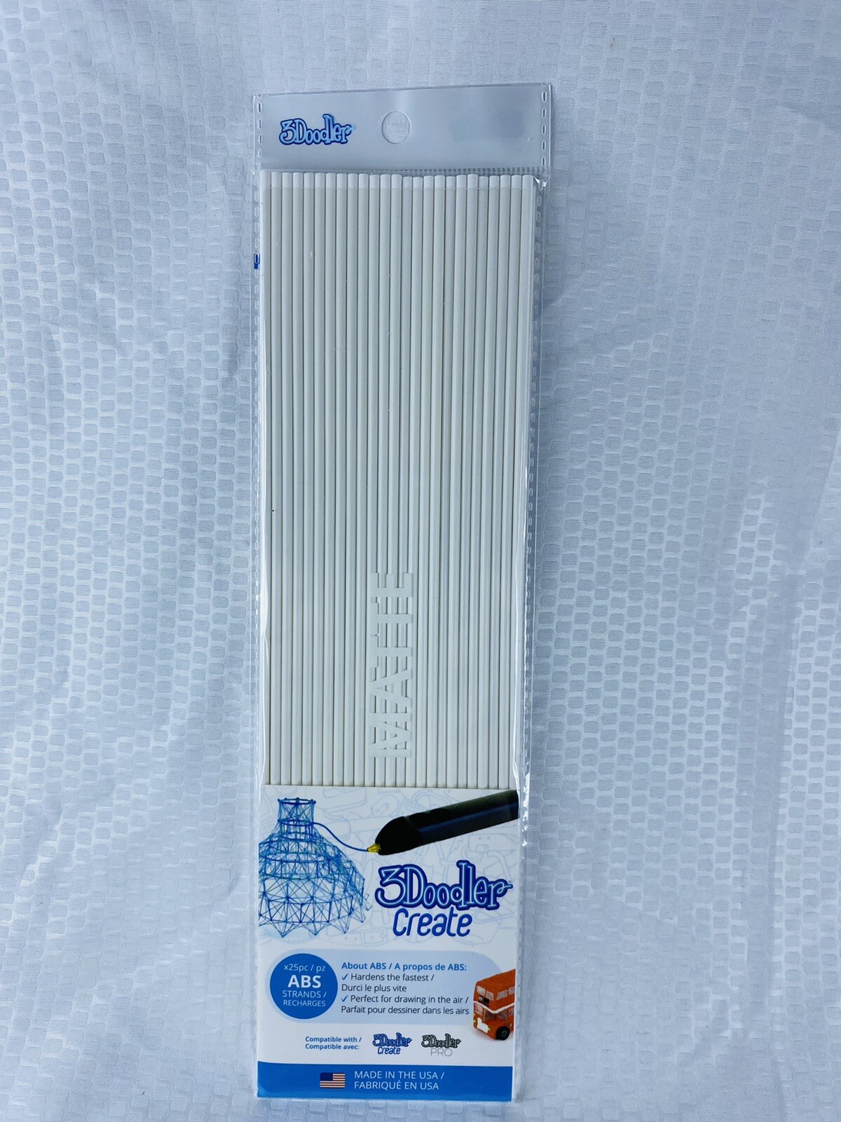 3Doodler Create Filament Refill Pack Matte ABS Strands - 25 ct AB06 ...