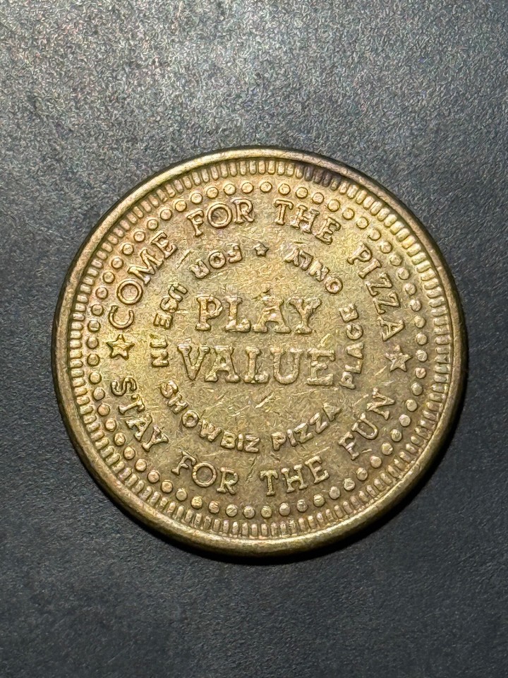 2 Different Small Letter Showbiz Pizza Place / Chuck E Cheese tokens | eBay