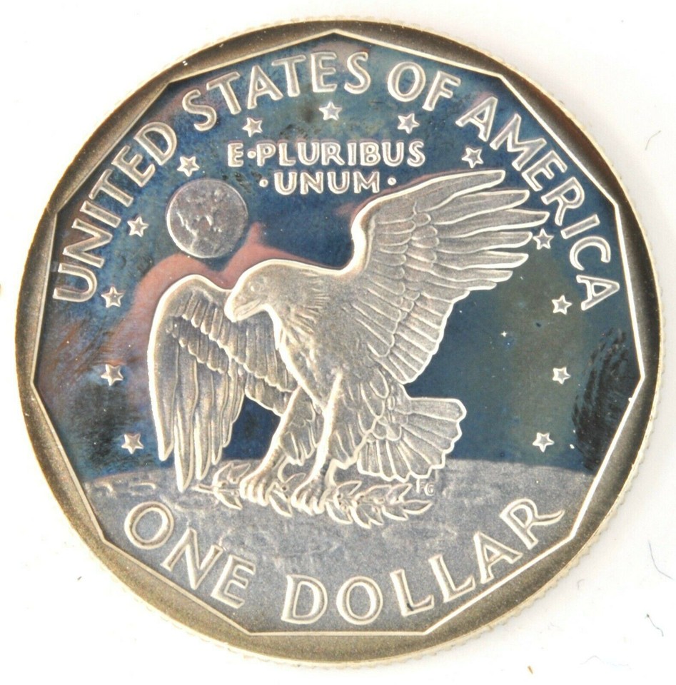 1981 S Proof Susan B Anthony Type II US One Dollar Clad Coin SBA United ...