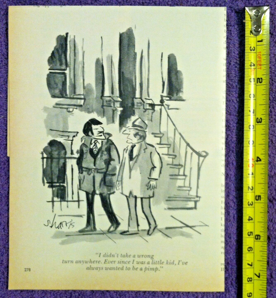 1970s 🔥I'VE ALWAYS WANTED TO BE A PIMP🔥 Original Playboy Cartoon Old ...