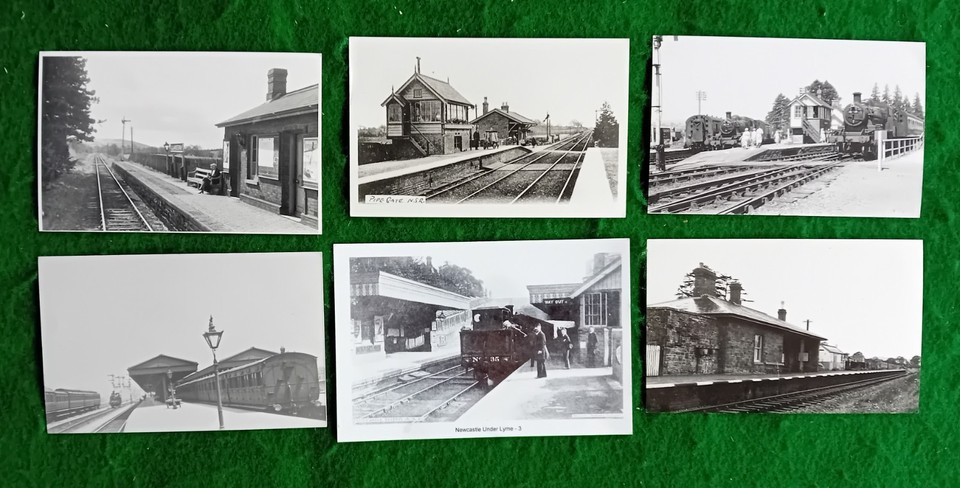 COLLECTION OF 30ish RAILWAY PHOTOGRAPHS/POSTCARDS LOCOMOTIVES STATIONS ...
