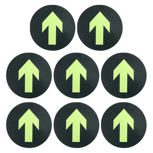 16Pcs 7.7 Inch Glowing Arrow Stickers, Straight Sign for Public Places ...