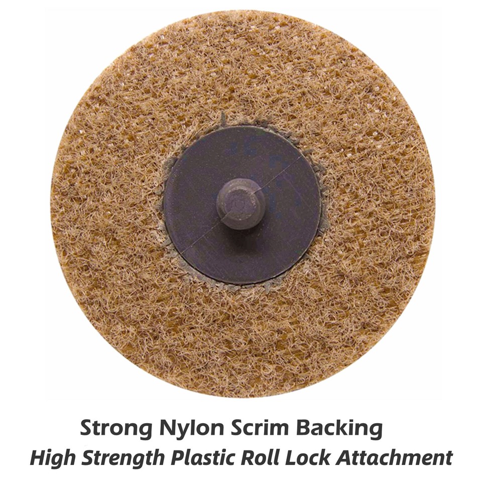 25x 3 inch Coarse Surface Conditioning Disc Roll Lock Quick Change ...