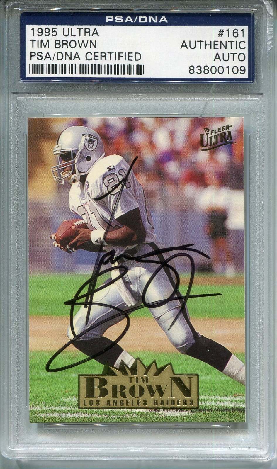 Tim Brown Autographed Memorabilia | Signed Photo, Jersey, Collectibles ...