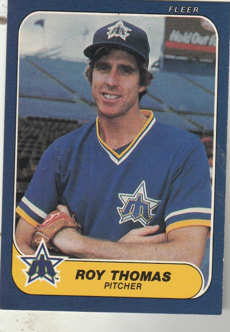 FREE SHIPPING-MINT-1986 Fleer Roy Thomas #478 MARINERS PLUS BONUS CARDS ...