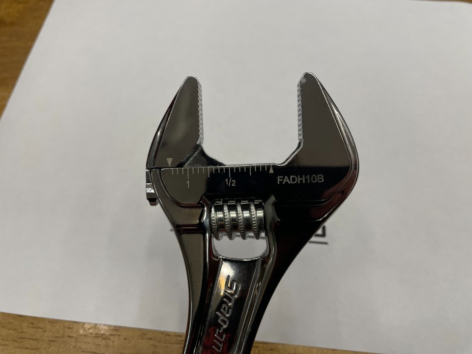 Snap-on Tools 10" Soft Grip Flank Drive Plus Adjustable Wrench FADH10BR ...