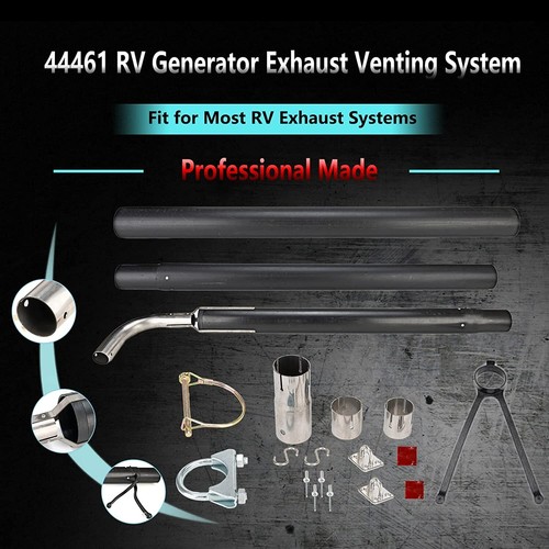 Fit For RV Generator Exhaust Venting System Part Black Pipe Extension ...
