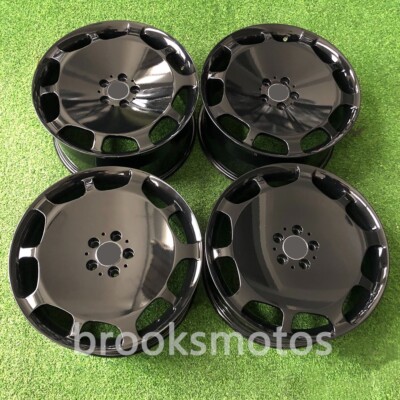 19" CLASSIC GLOSS BLACK WHEELS RIMS FITS FOR MERCEDES BENZ W222 MAYBACH ...