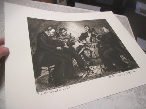 Irwin D Hoffman Etching The Budapest String Quartet II Signed (4) | eBay