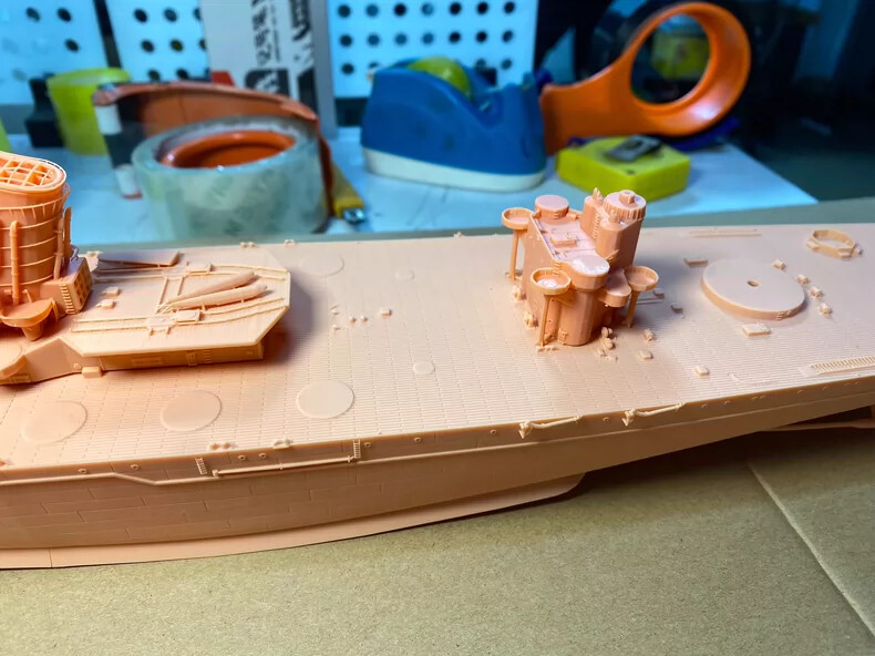 3D Printed 1/350 IJN Azuma Armored Cruiser Unpainted Model Kit NEW | eBay