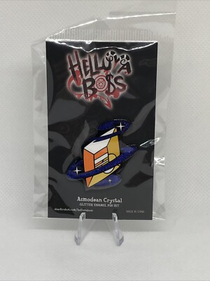 Helluva Boss Asmodean Crystal Blitz Stolas Glitter Enamel Pin | eBay