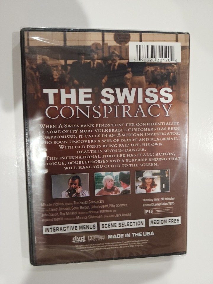 The Swiss Conspiracy (DVD, 1975) David Janssen Senta Berger Elke Sommer ...