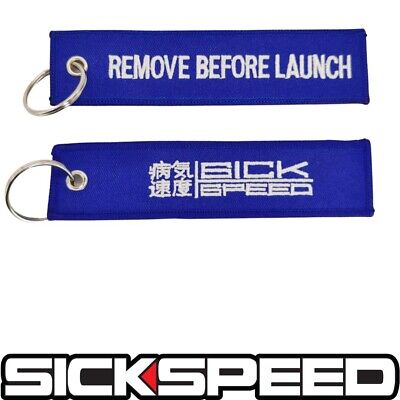 SICKSPEED BLUE LAUNCH KEYCHAIN KEY RING KEY CHAIN LANYARD TOW STRAP TAG ...
