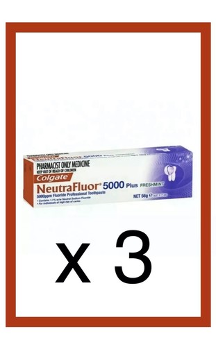 3 X Colgate Neutrafluor 5000 Plus Freshment Toothpaste 56g (EXPRESS ...