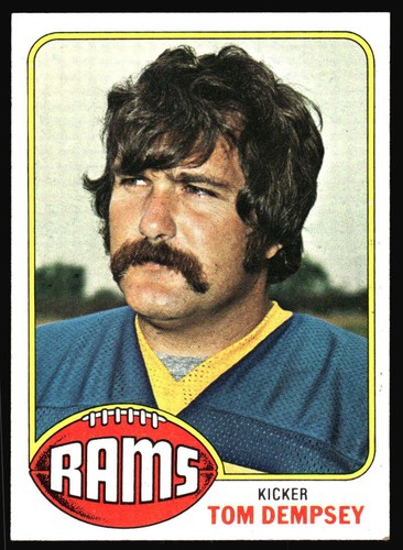 1976 Topps Tom Dempsey #519 Los Angeles Rams | eBay