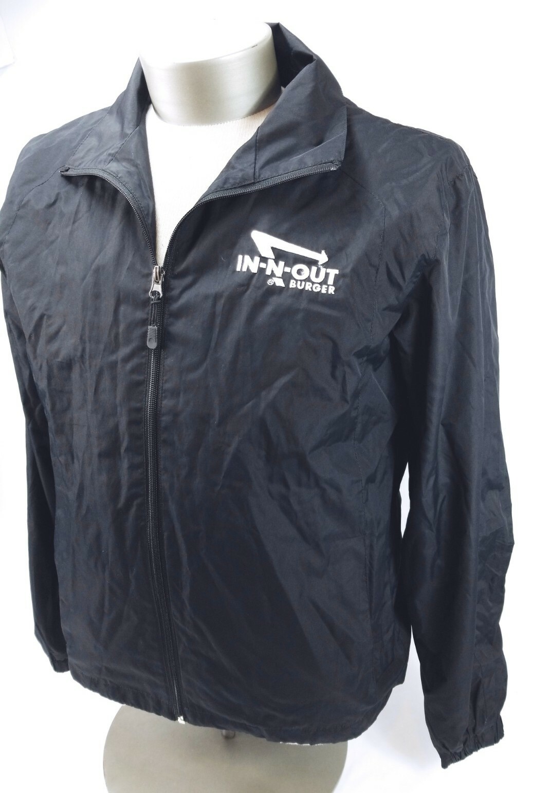 IN N OUT BURGERS SOFT SHELL JACKET SIZE SMALL DRAWSTRING WAIST | eBay