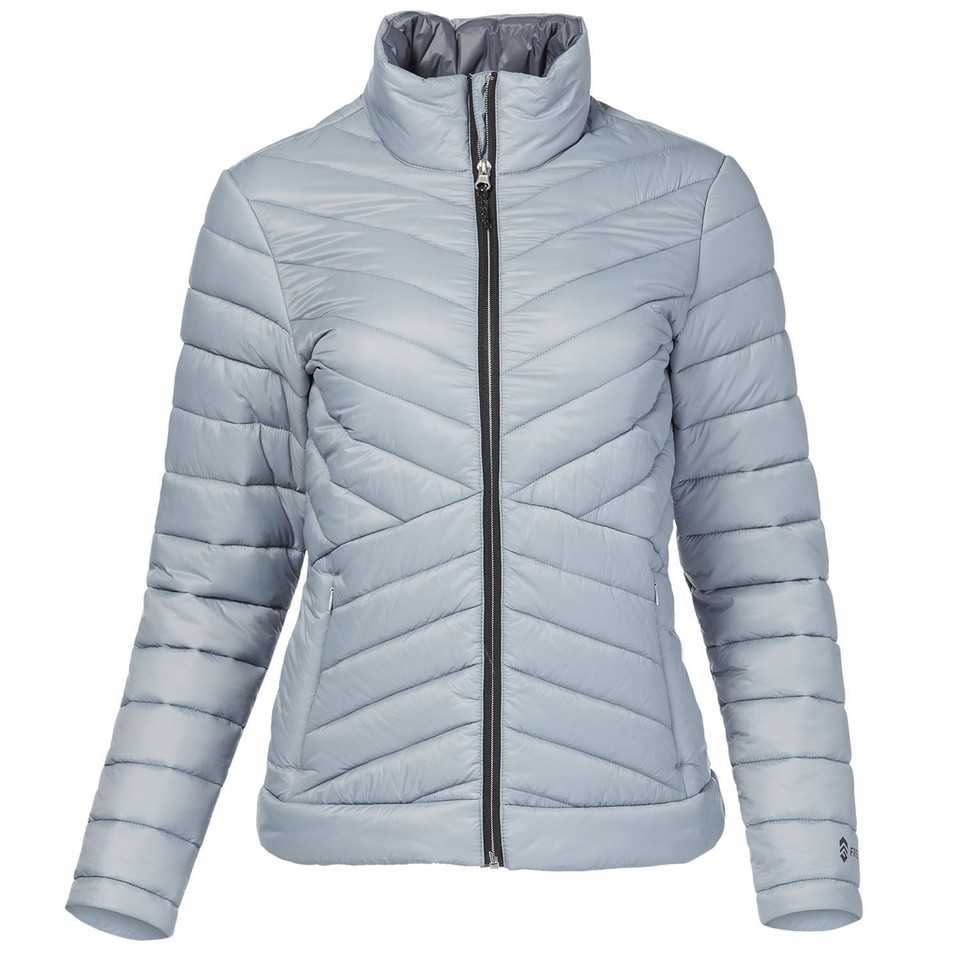 Free Country Women's Quilted Ultrafill Jacket Gray Skies/Charcoal MSRP ...