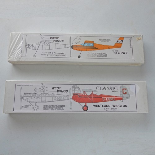 2 West Wings Flying Balsa Wood Kit Bundle - Topaz and Westland Widgeon ...
