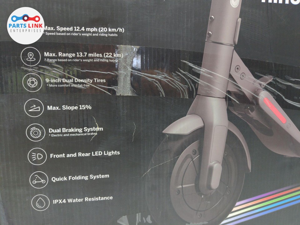 Segway Ninebot E22 300W Motor Electric Kick Scooter Foldable Long Range ...