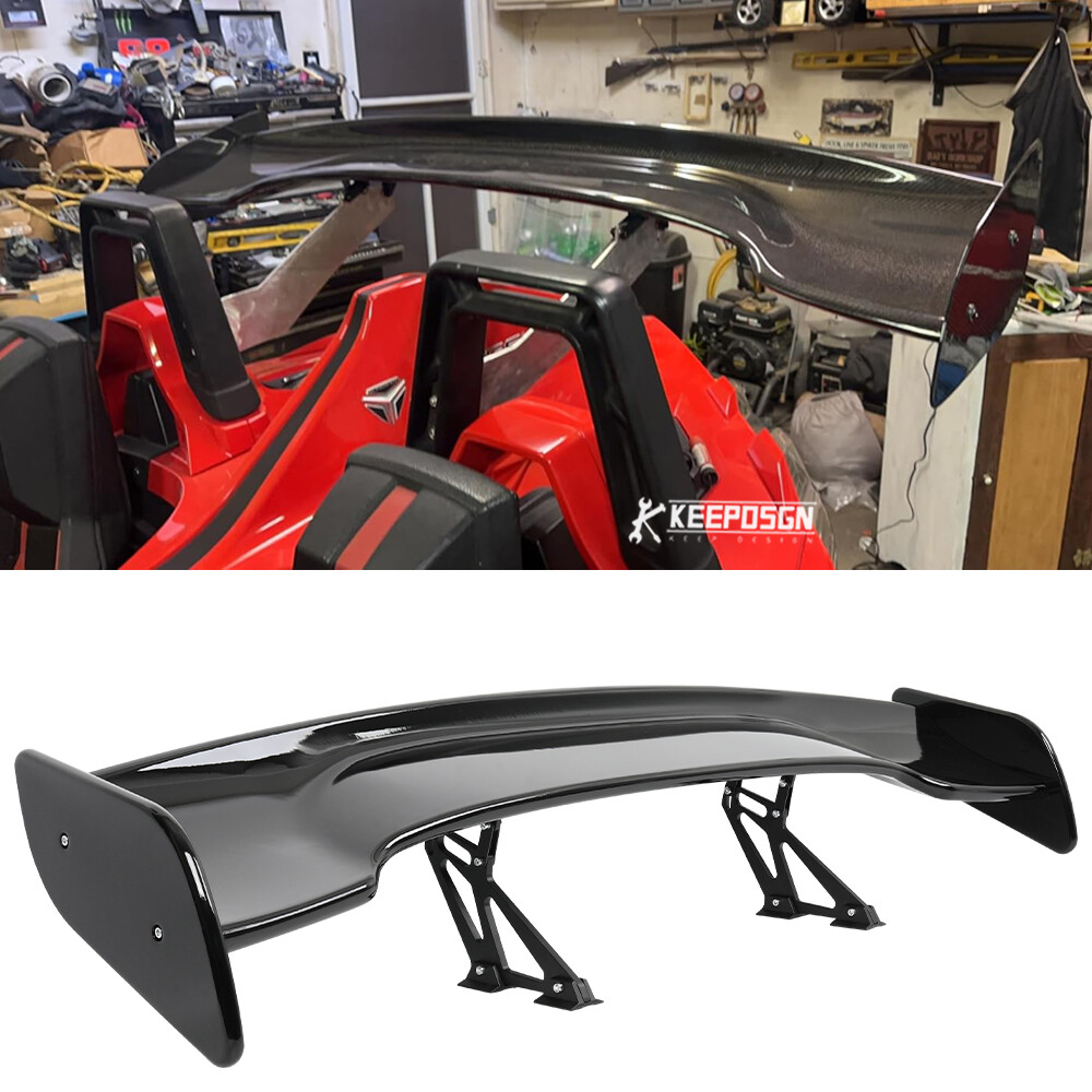 57inch Rear Trunk Spoiler Wing Glossy Black GT Racing For Polaris ...