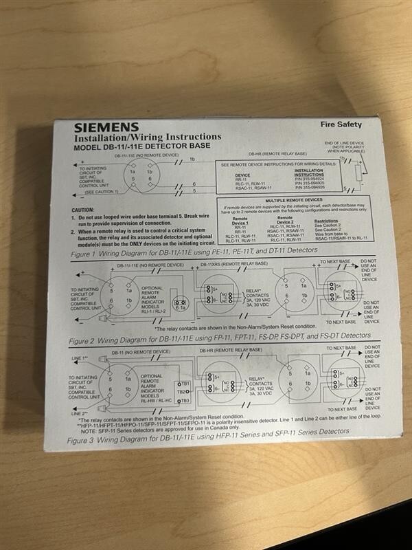 New SIEMENS OP921 - Fire Alarm Photoelectric Addressable Smoke | eBay