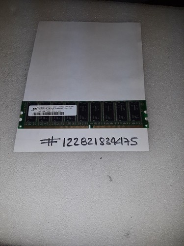 MICRON 1GB DIMM DDR1 DDR PC2700E PC2700 333MHZ 333 184PIN 184 ECC 2RX8 ...