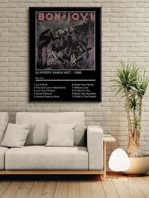 18"x24" Bon Jovi Slippery When Wet Poster Print | eBay