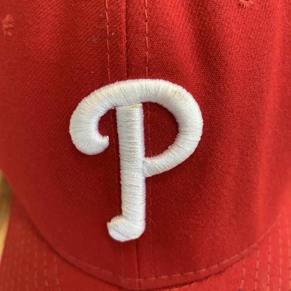 Philadelphia Phillies Baseball Cap Mens Hat Size 7 1/8 Red New Era ...