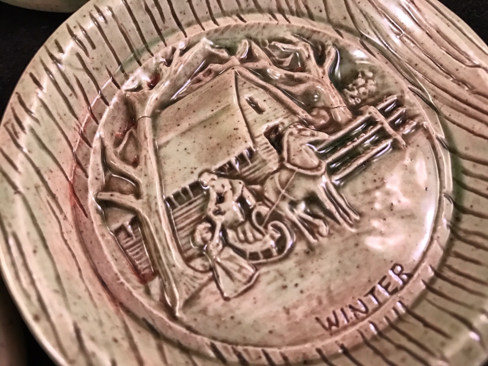 LOT DE COASTERS VINTAGE DUNCAN ENTERPRISES CERAMICS QUATRE SAISONS 1982 ...