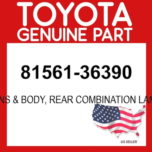 TOYOTA GENUINE OEM 81561-36390 LENS & BODY, REAR COMBINATION LAMP LH ...