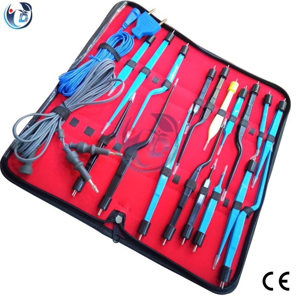 High Class Bipolar Bayonet Forceps Electrosurgical Instrument set ...