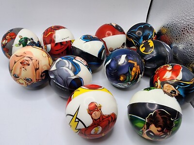 Lot of 12 DC Comic Mini Balls Batman Superman Flash Wonder Woman ...