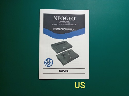 NEO GEO AES *USA* SNK manual manuel notice noticia instructions repro ...