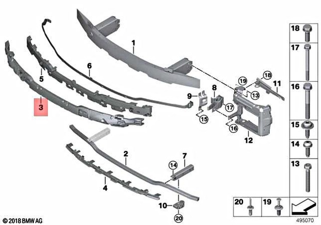 Genuine OE BMW M3 G20 330i 330iX M340i M340iX Shock Absorber Front ...