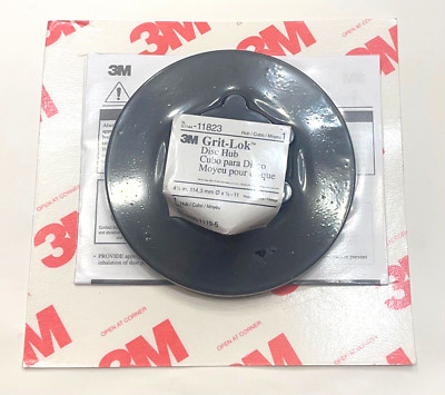 3M 4-1/2" x 5/8-11 Grit-Lok Disc Pad Hub Quick Change 11823 | eBay