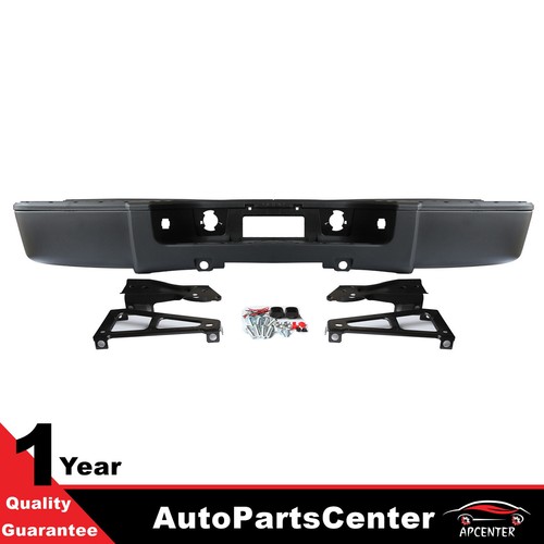 Black Rear Bumper Assembly w/o Sensors For 07-13 Chevy Silverado/GMC ...