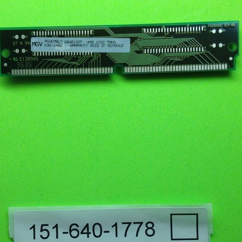 Mgv G0401327 4MB 1X32 70NS 4MB 70NS Random Access Memory RAM | eBay