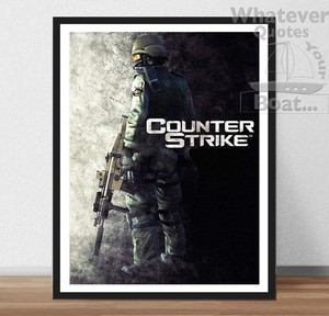 Counter Strike CS - Poster Video Game Source Global Offensive Print Art ...