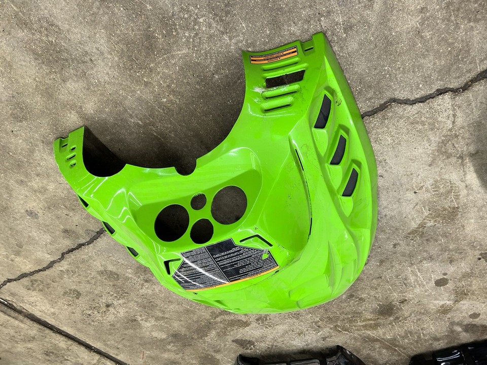 1999-2001 99 00 01 Arctic Cat ZRT 800 Snowmobile Green Hood Thundercat ...