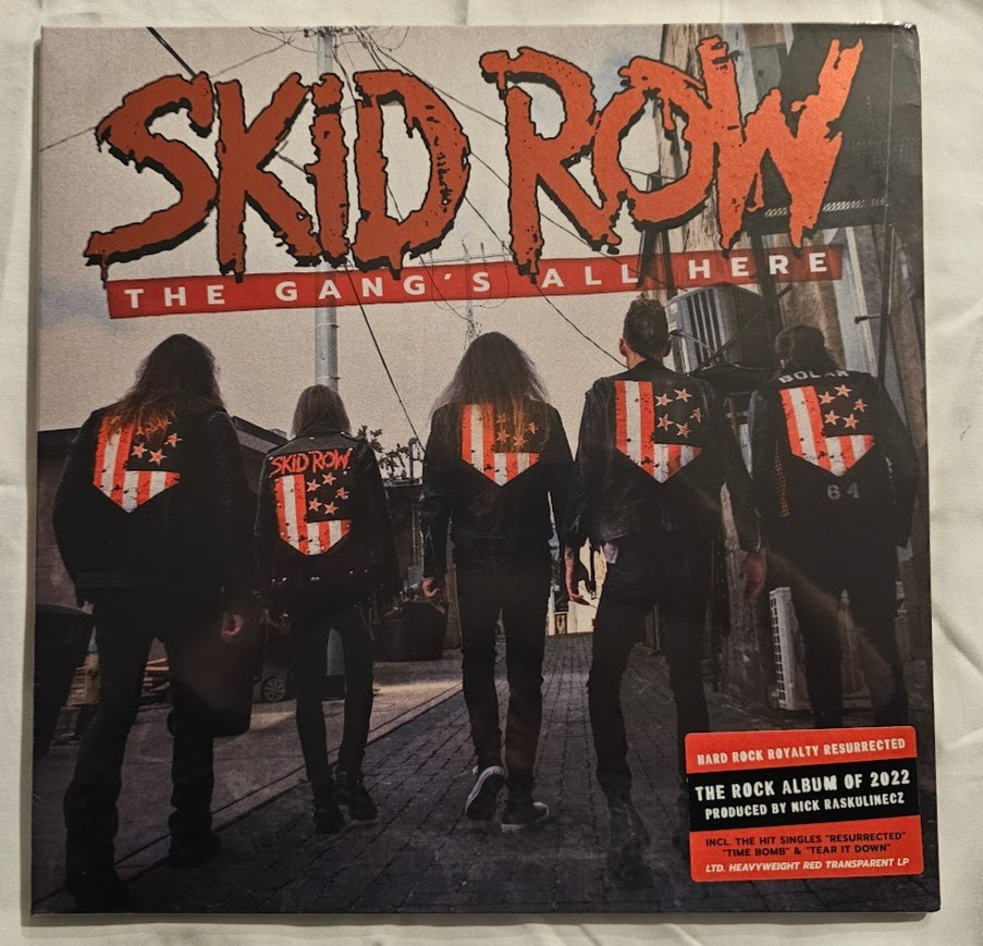Skid Row Band SIGNED The Gang's all Here RED LP Vinyl Autographed JSA ...