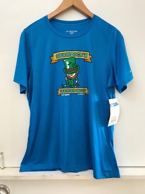 NWT Brooks Blue Shamrock'n Training Group Women's Short Sleeve Active ...