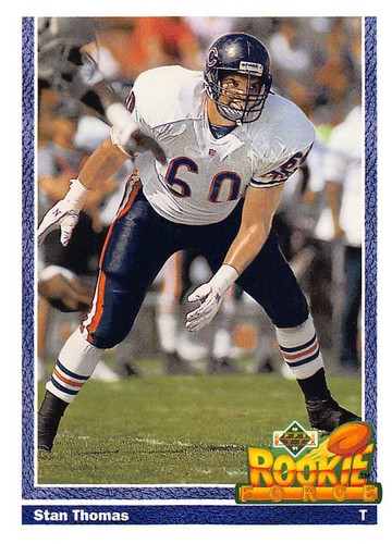 Stan Thomas 1991 Upper Deck 631 Chicago Bears Rookie Football Card | eBay