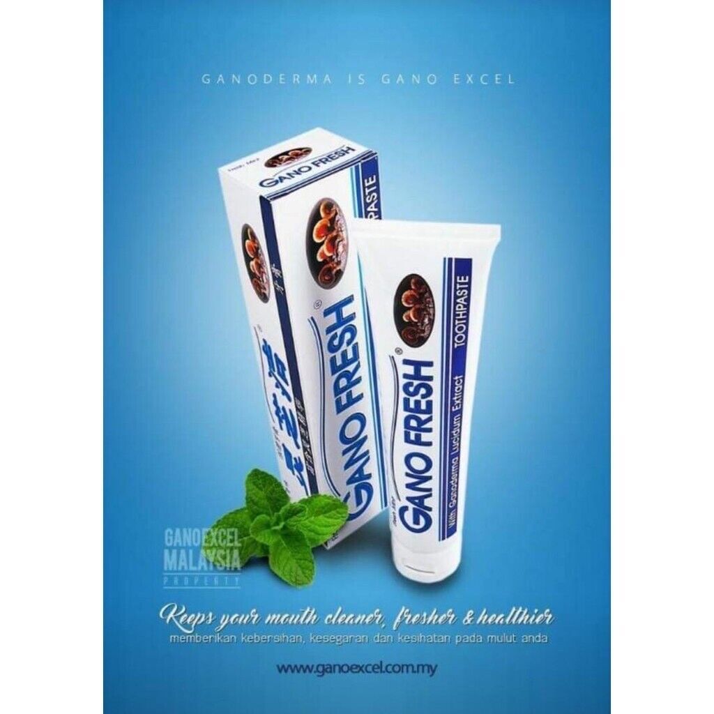 3 TUBE GANO EXCEL GANO FRESH TOOTHPASTE GANODERMA 150 GRAMS FREE ...