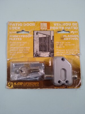 Vintage Patio Door Lock ilco Unican Jimmyproof Verrou De Porte Patio | eBay